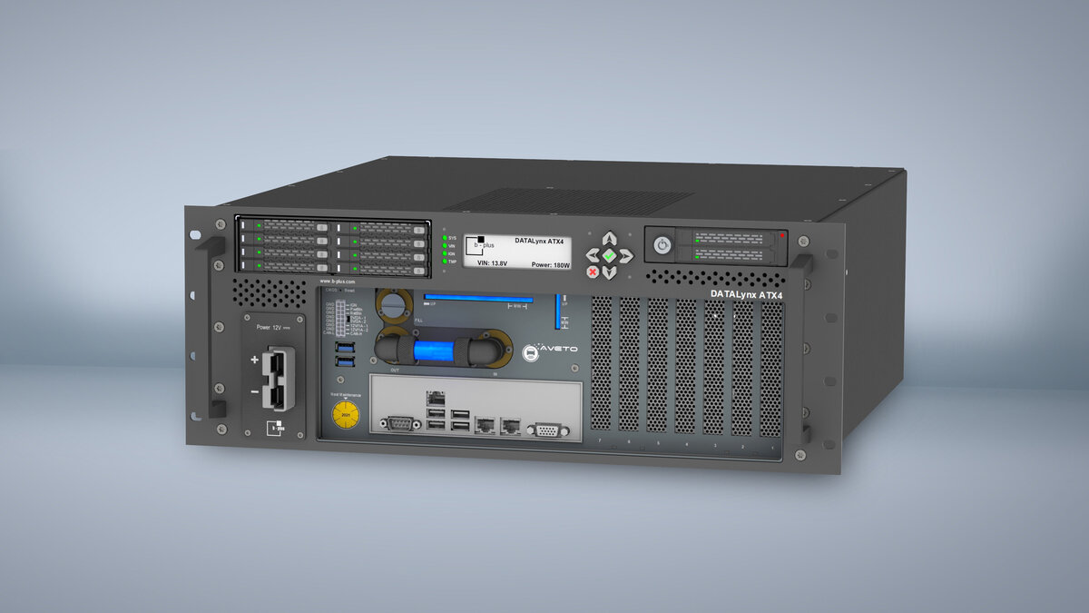 Server platform in the test vehicle