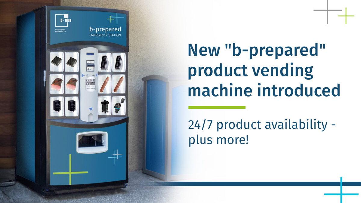 b-plus introduces "b-prepared" product vending machine